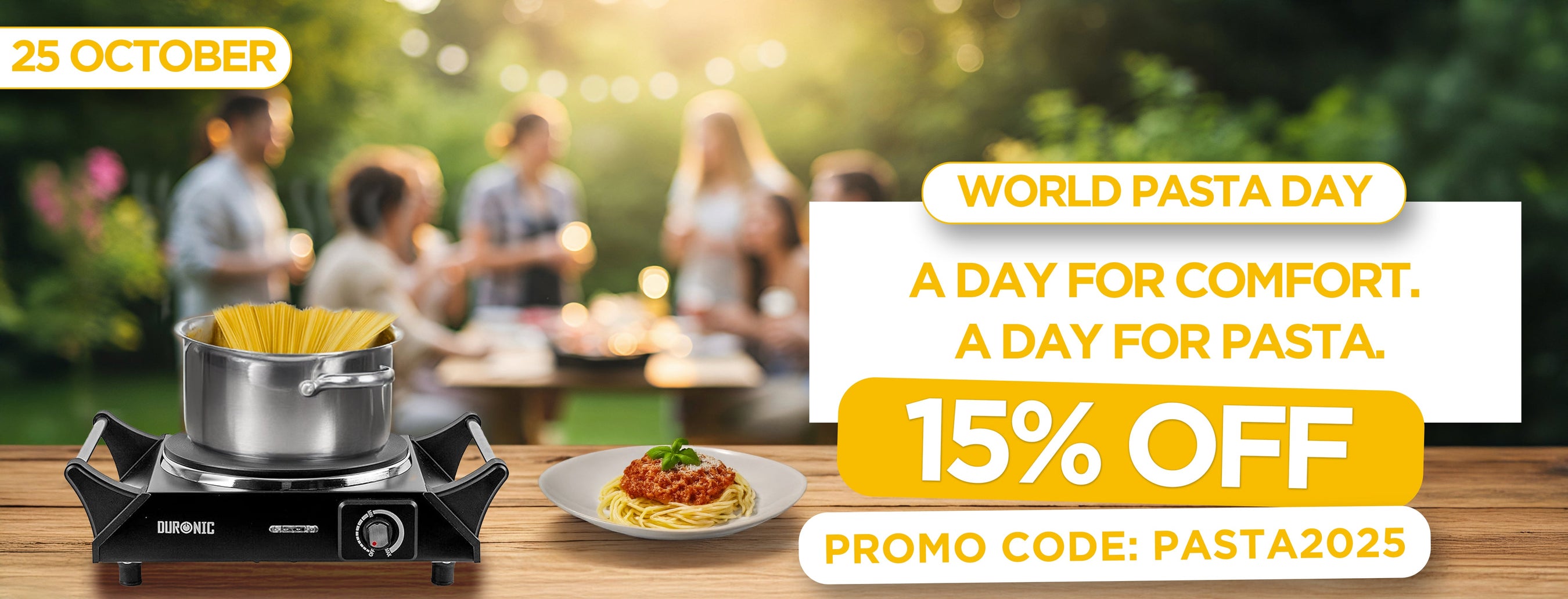 WORLD PASTA DAY 2025 — Duronic