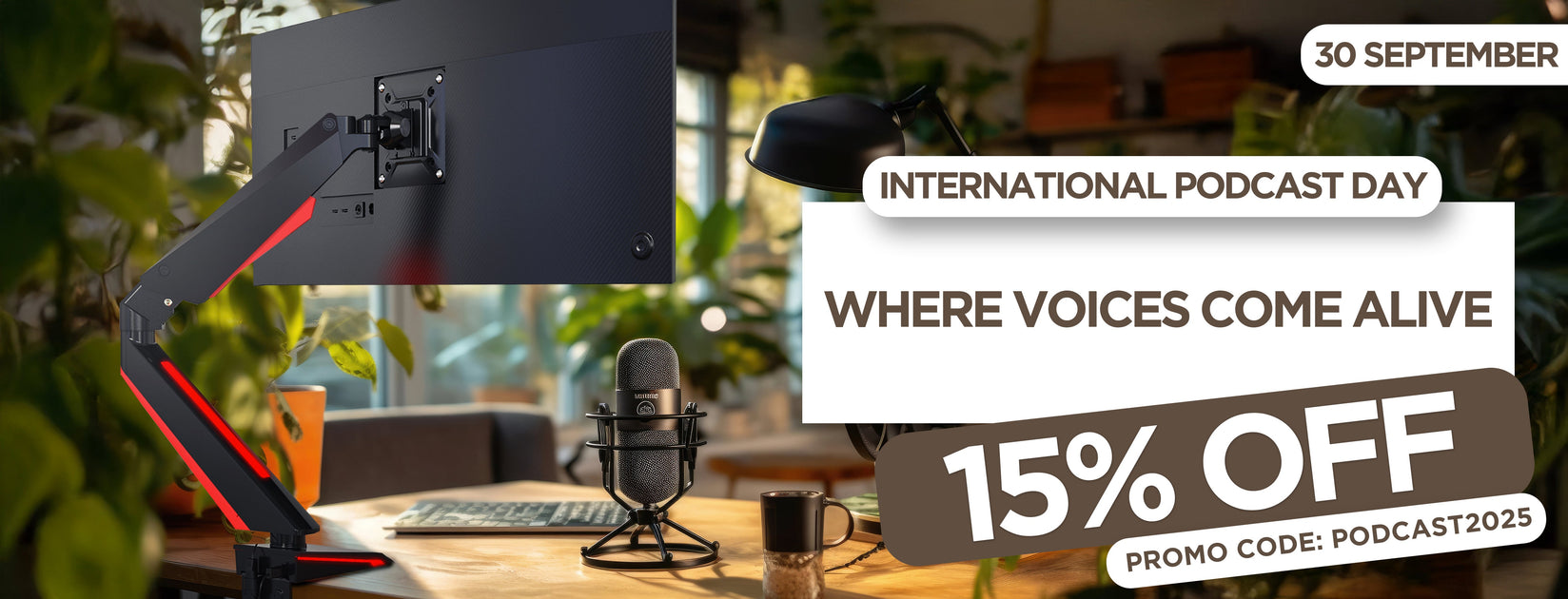 INTERNATIONAL PODCAST DAY 2025 — Tagged "Freestanding Desk Mounts ...