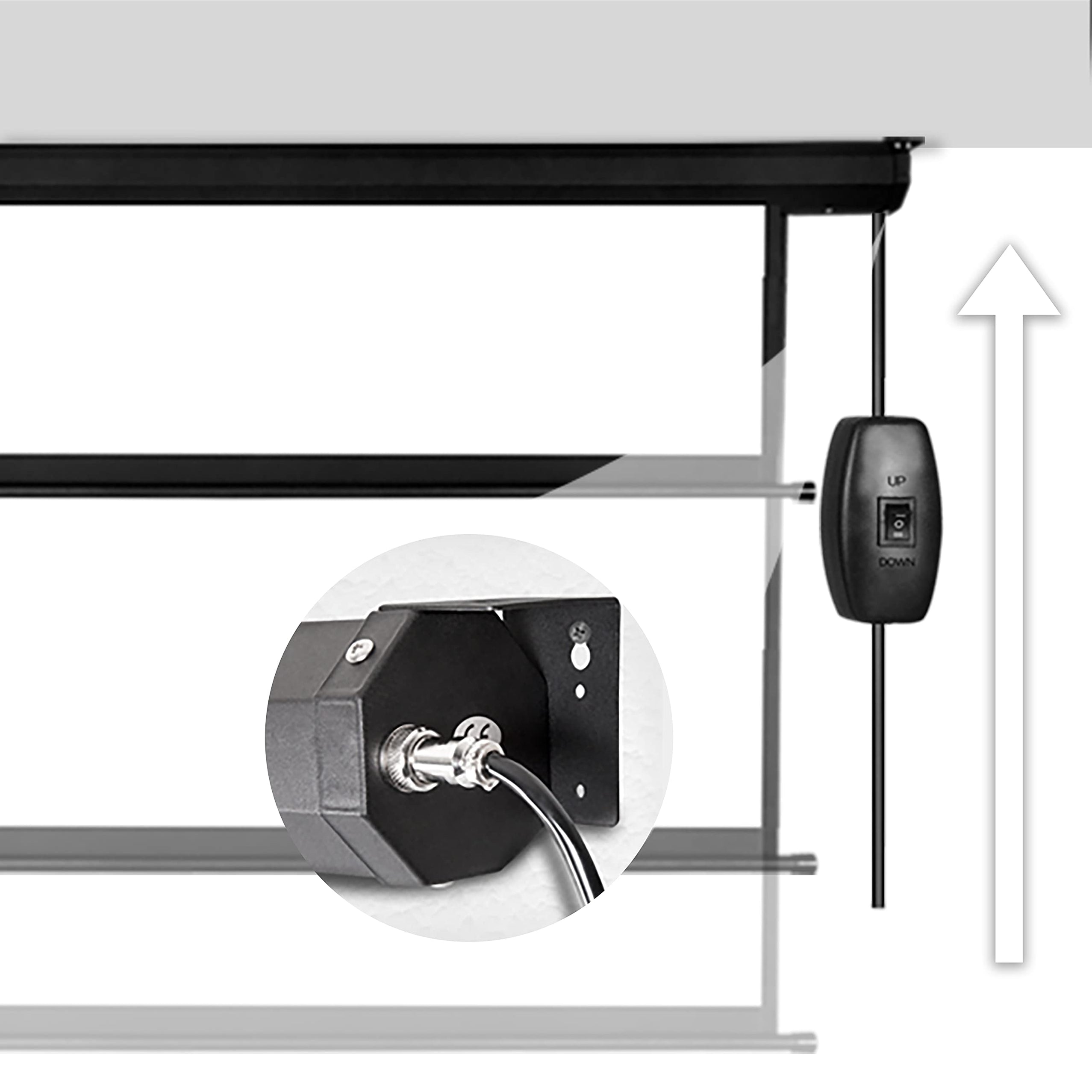 Duronic Projector Screen EPS133/169 HD Projection Screen 133" (Screen ...