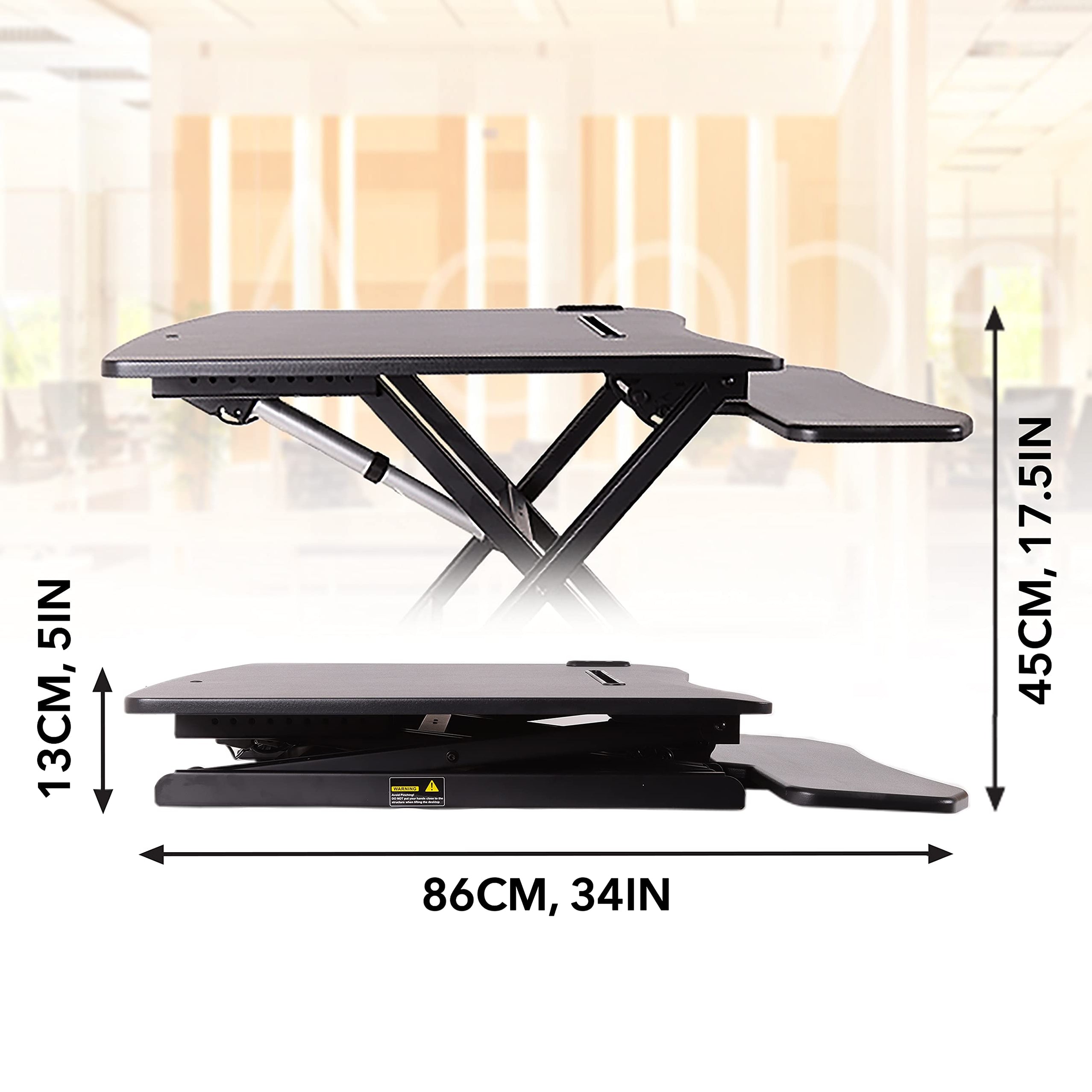 Duronic Sit-Stand Desk DM05D9 | Electric Height Adjustable Office ...
