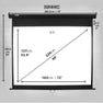 Duronic Projector Screen MPS90/43 Manual Pull Down HD Projection Screen ...