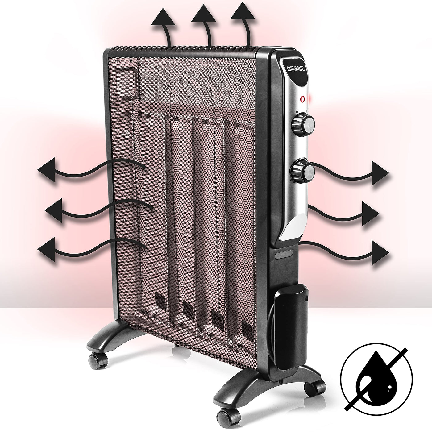 Duronic Electric Heater HV220 BK Oil Free Radiator Convection Heater 2